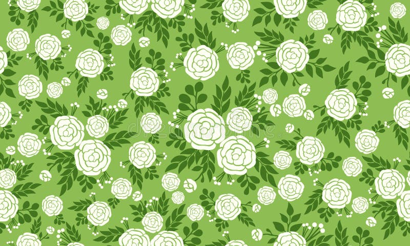 Unique Spring Floral Pattern Background, with Seamless Leaf and Floral ...