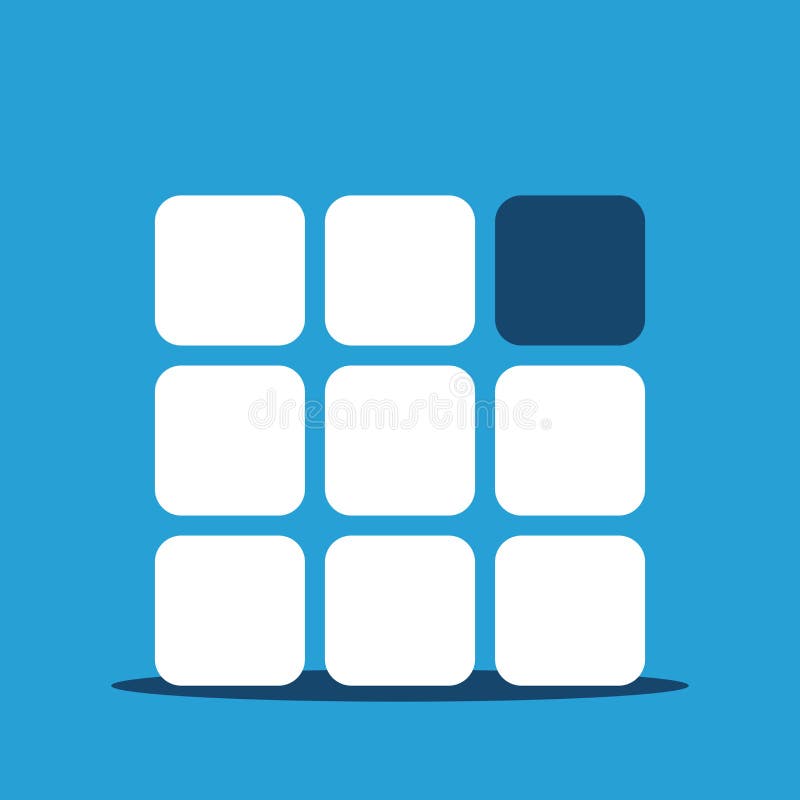 Unique square concept stock vector. Illustration of organization - 85320265