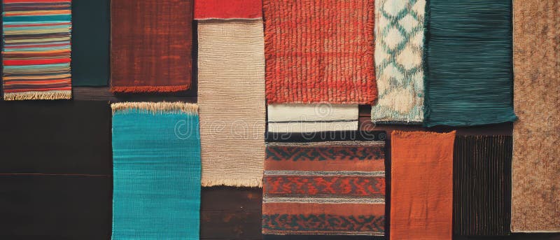 Unique Square Rug with Varied Patterns and Rectangular Shape Displayed ...