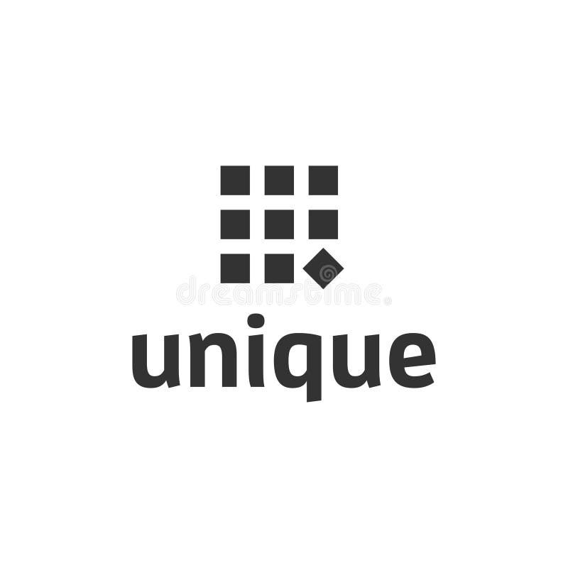 Unique Square Diversity and Unity Logo Design Concept Stock Vector ...