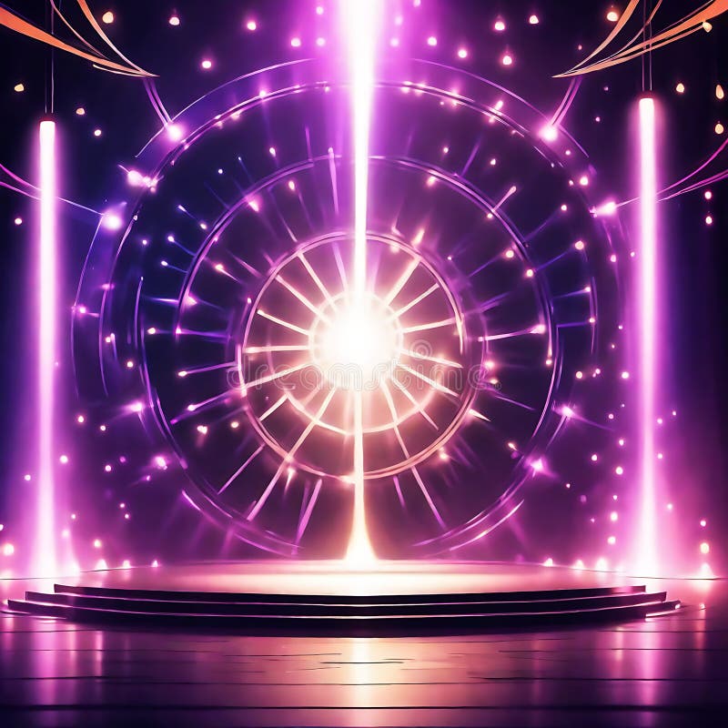 Unique Stage Style Desing Background Stock Illustration - Illustration ...