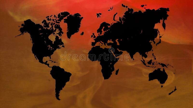 Unique Stained World Countries Map Stock Image - Image of countries ...
