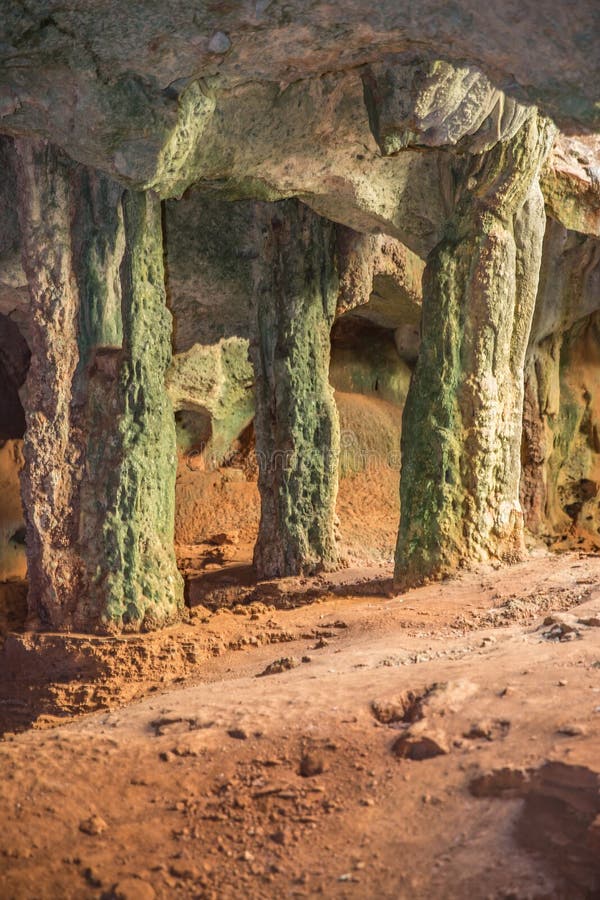 Unique Stalactite Cave Cuba Stock Image - Image of interior, cliff ...