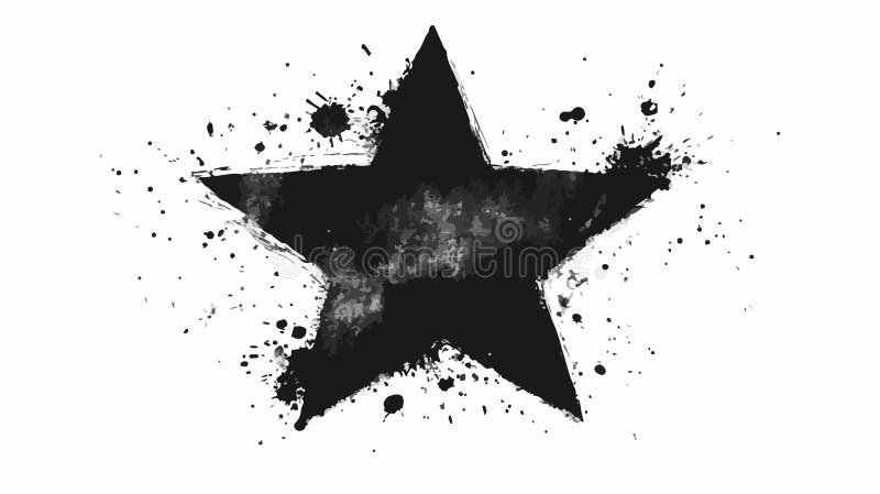 Unique Star Ink Texture Vector Illustration Stock Vector - Illustration ...