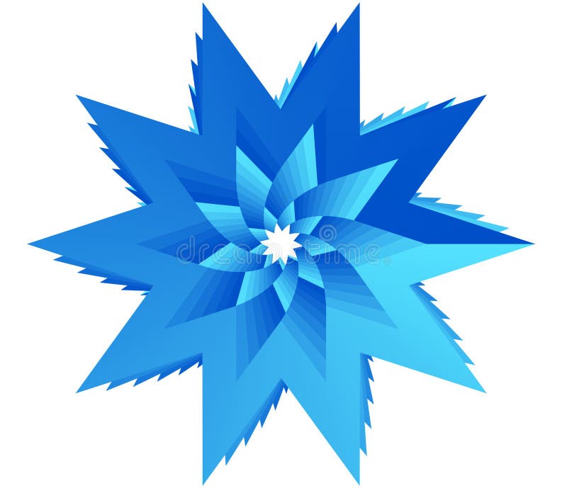 Unique Star Shape, Star Contour Vector Design Element Stock Vector ...