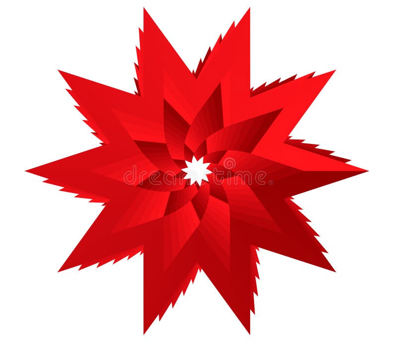 Unique Star Shape, Star Contour Vector Design Element Stock Vector ...