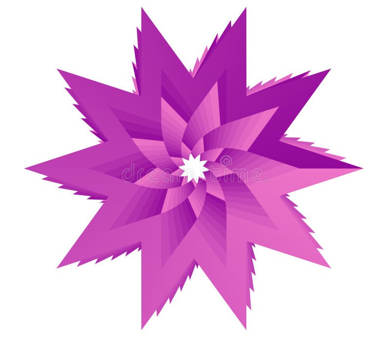 Unique Star Shape, Star Contour Vector Design Element Stock Vector ...