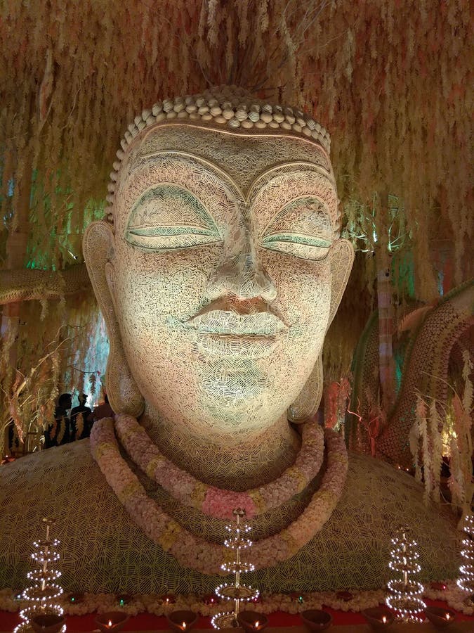 It is a Unique Statue of Buddha Stock Image - Image of unique, sunset ...