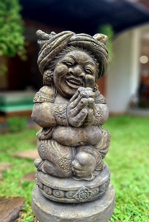 Unique Statue of a Smiling Woman Stock Image - Image of unique, woman ...