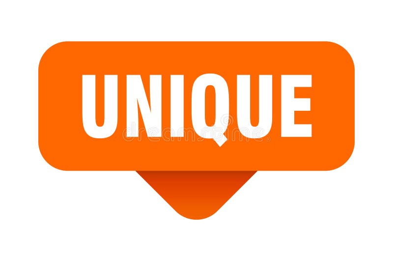 Unique Sticker. Unique Sign on Transparent Background Stock Vector ...