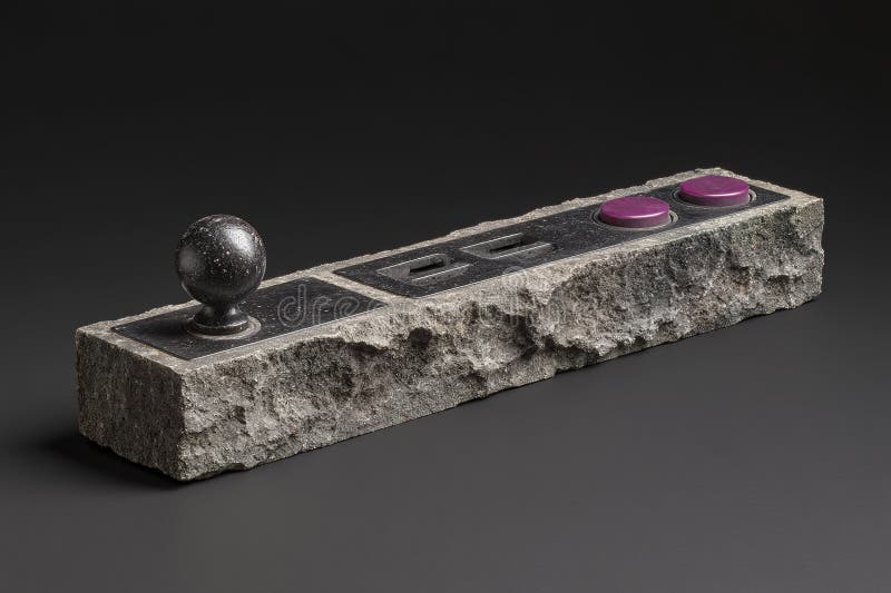 Unique Stone Gaming Controller Designed with a Classic Joystick and ...