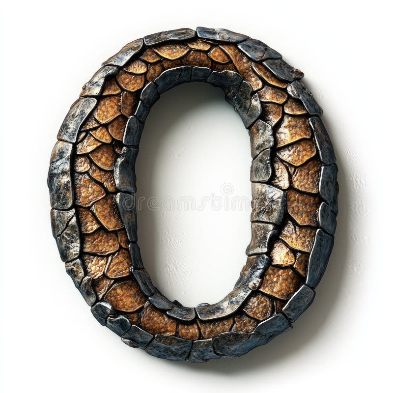 Unique Stone-textured Zero Sculpture with Intricate Details on a Plain ...