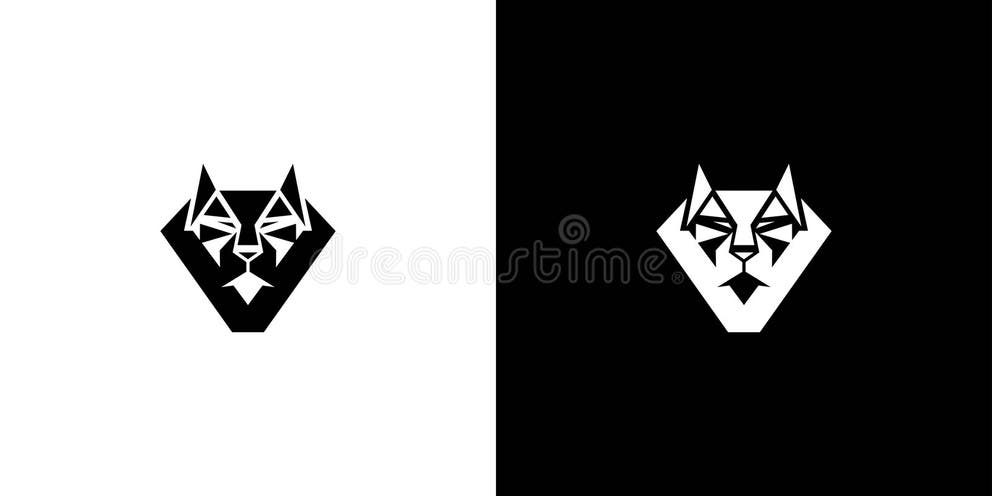 Unique and Strong V Lion Logo Design Stock Vector - Illustration of ...