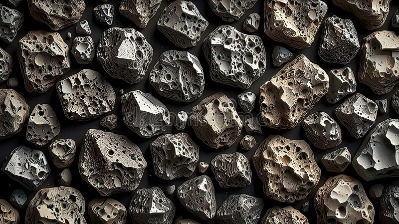 Unique Structure of Rock Like Textures and Patterns Stock Illustration ...