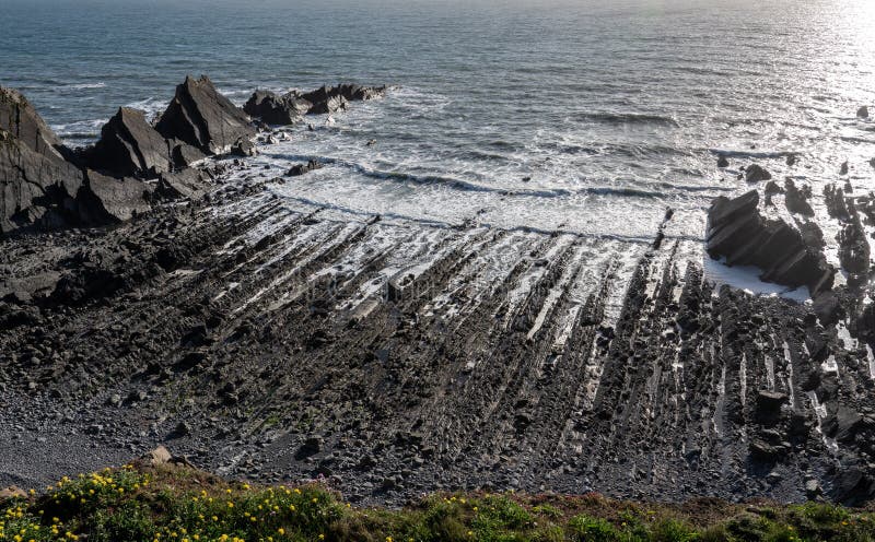Unique Structure of Rocks at Hartland Quay in North Devon Stock Photo ...