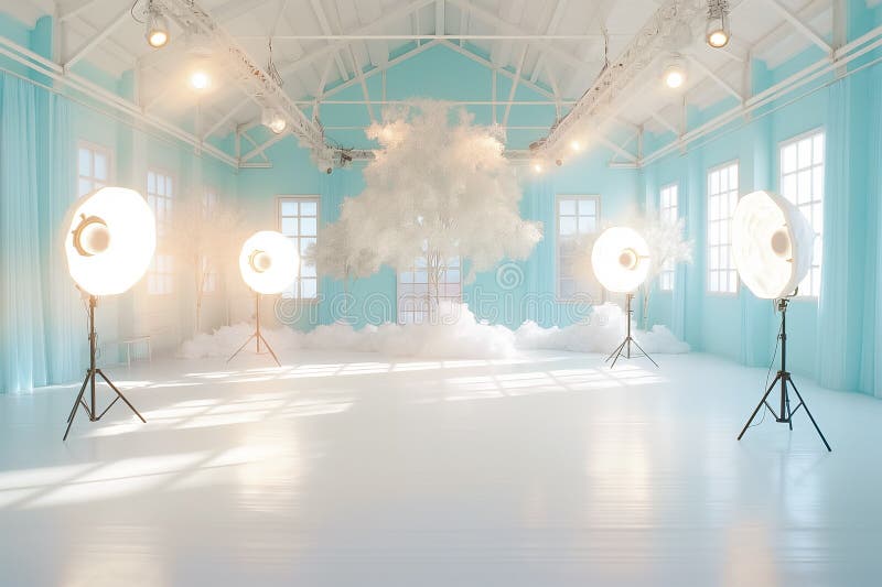 Unique Studio Environment with Soft Lighting, Creating an Ethereal ...