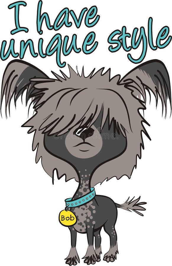 Unique style dog stock illustration. Illustration of unique - 61714370