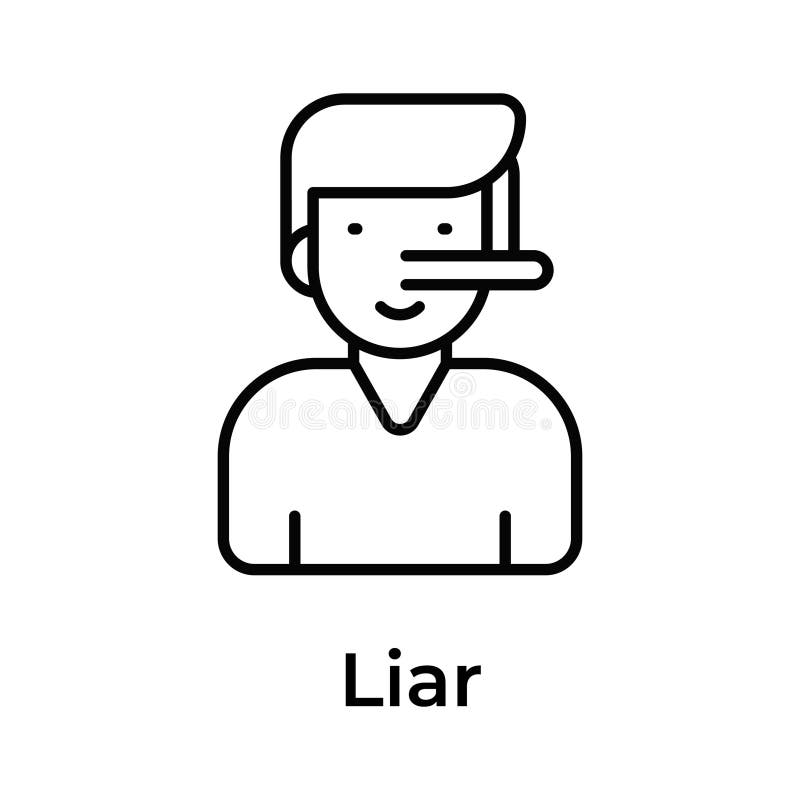 Unique Style Icon of Liar in Modern Style, Premium Vector Stock Vector ...