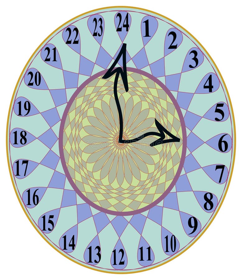 Unique stylist wall clock stock photo. Illustration of fresh - 90089394