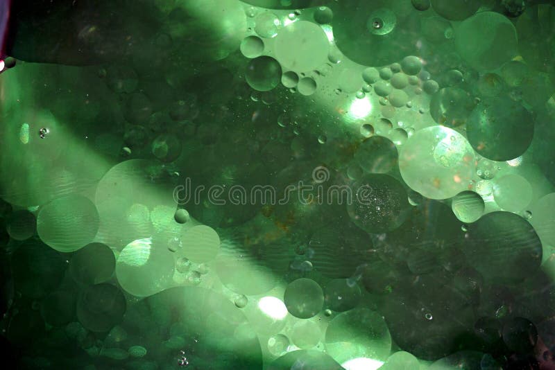 Unique Surface with Plenty of Green Bubbles Stock Photo - Image of ...