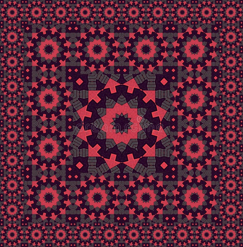 Red Arrow Magic Carpet Size Reduction Design Stock Illustration ...