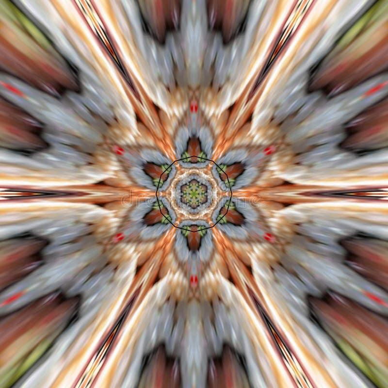 Unique Symmetrical Pattern in Oriental Style. Illustration Stock ...