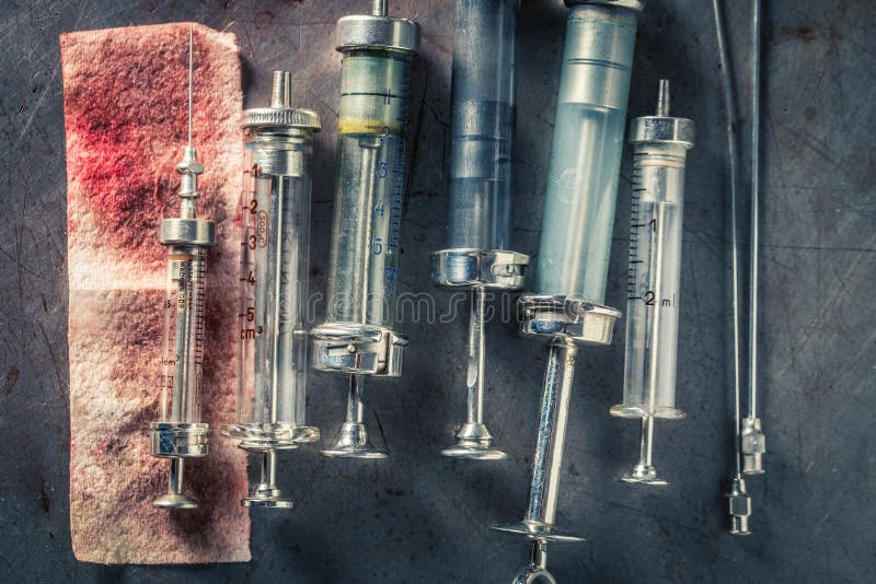 Unique Syringes with a Needle Preparation for Vaccination Stock Image ...
