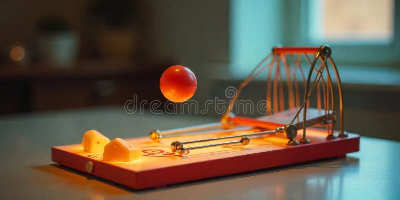 Unique Tabletop Game Demonstrating Kinetic Motion with a Bouncing Ball ...