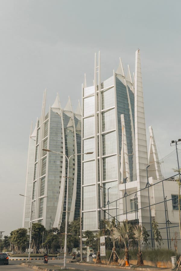 Unique Tall Building on the Beach Editorial Stock Photo - Image of city ...
