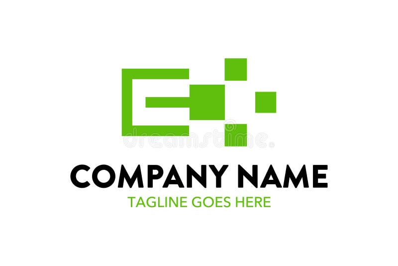 Unique Technology and Networking Logo Template Stock Vector ...