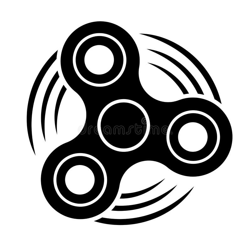 Black Spinner Stock Illustrations – 2,564 Black Spinner Stock ...