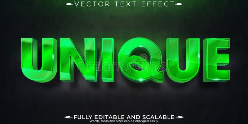 Unique Text Effect, Editable Royal and Luxury Text Style Stock Vector ...