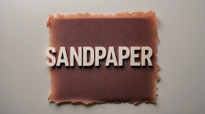 Unique Textural Presentation of Sandpaper Highlighting Its Rugged ...