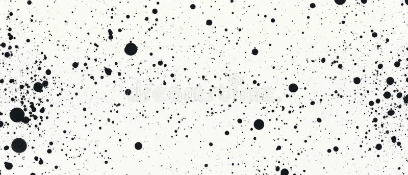 Unique Texture of Black Ink Splatters on a Bright White Background ...