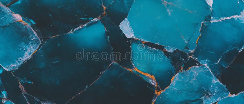 Unique Texture of Cracked Glacier Ice with Deep Blue Colors and Sharp ...
