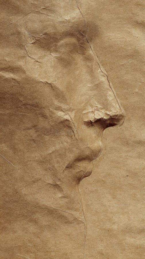 Unique Texture Resembling a Human Face Profile Stock Photo - Image of ...