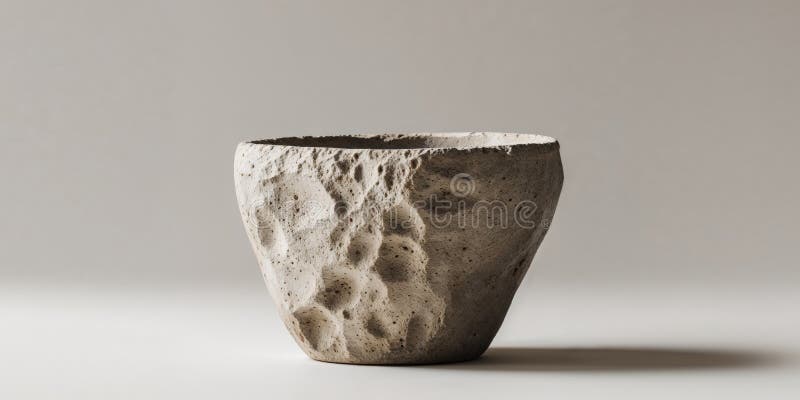 Unique Textured Stone Cup Design Showcasing Rugged Surface and Earthy ...