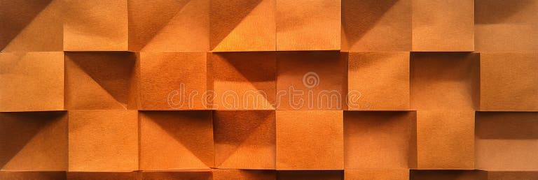 Unique Textured Surface of Medium Brown Paper with Raised Squares and ...