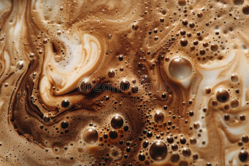 Unique Textures of Coffee Liquid Forming Patterns, from Smooth Waves To ...