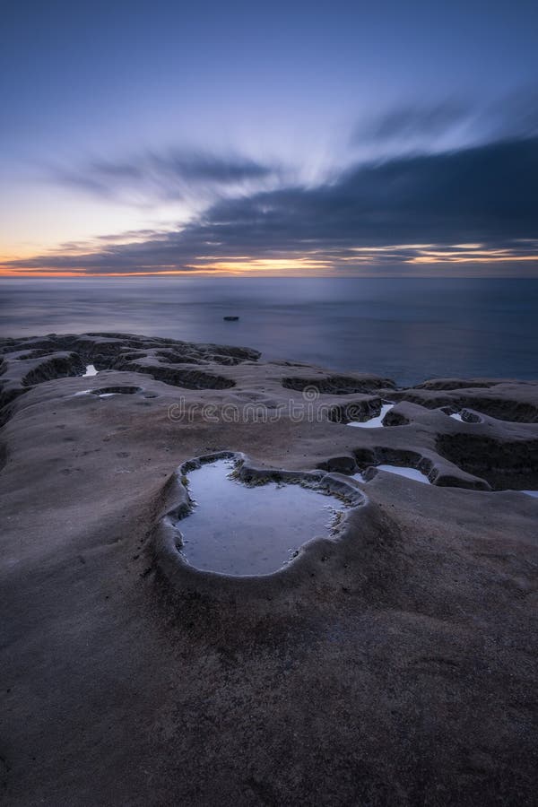 Filled Tidal Pool At Dusk In San Diego California Stock Photo - Image ... Filled Tidal Pool At Dusk In San Diego California Stock Photo - Image ...
