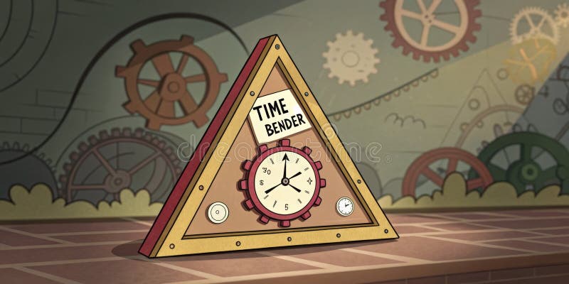 Unique Time Manipulation Device Displayed in a Workshop with Gears and ...