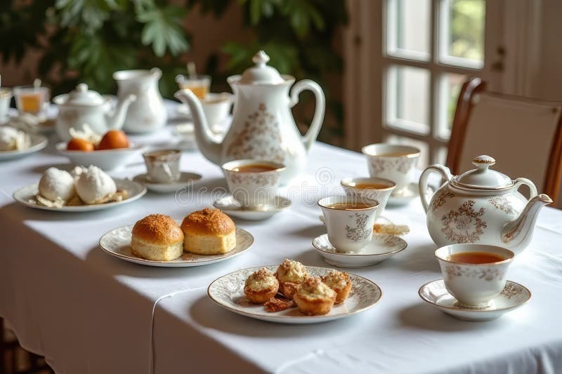 Unique Title - Tea Time Reorganization Stock Illustration ...