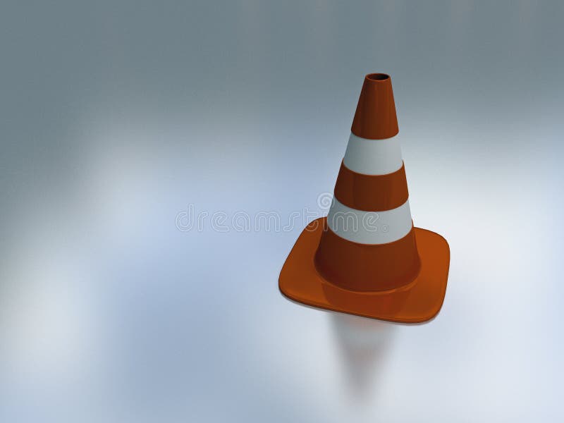 Unique traffic cone stock illustration. Illustration of concept - 24730011