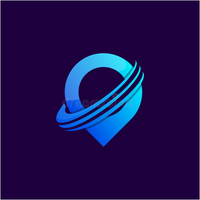 Unique Travel Logo Gradient Color Stock Vector - Illustration of sign ...