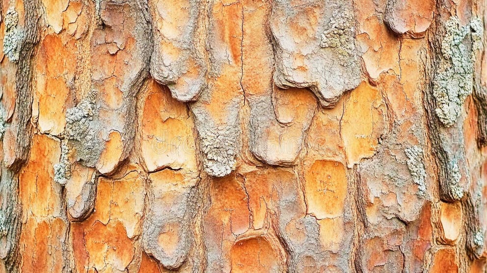 Unique Tree Bark Texture with Earthy Tones and Intricate Patterns Seen ...