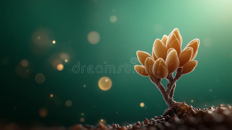 Unique Tree with Human-like Buds Representing Growth in a Serene ...