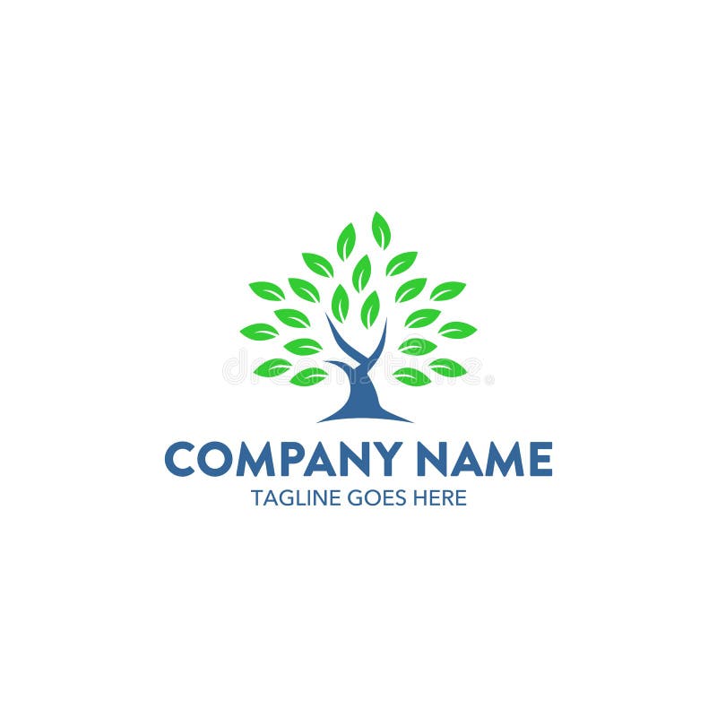 Unique Tree Logo Template. Vector Stock Vector - Illustration of nature ...
