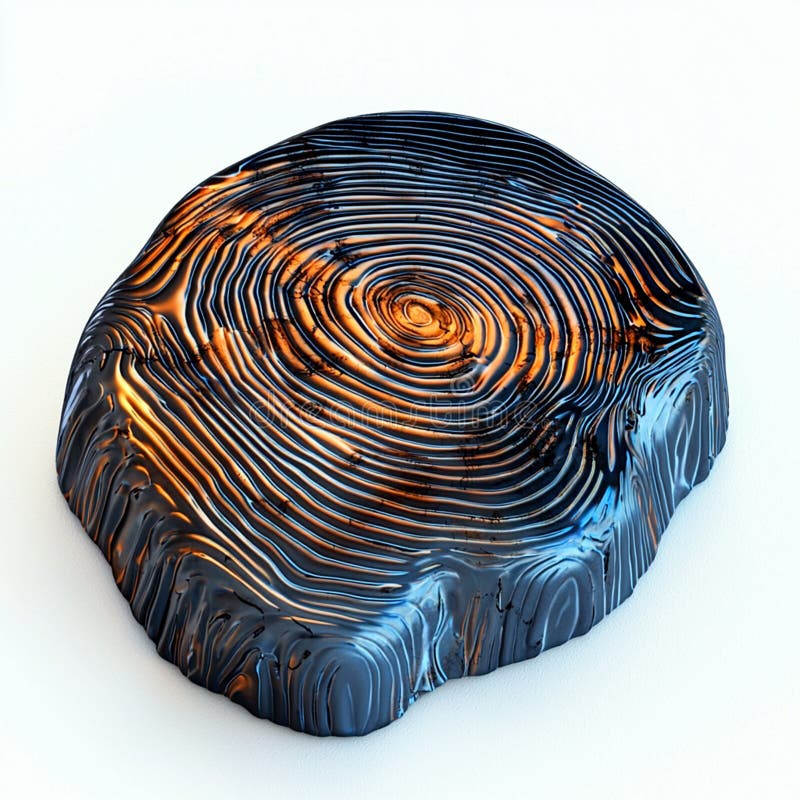 Tree Trunk Slice Wood Rings Texture Surface Pattern Design Isolated on ...