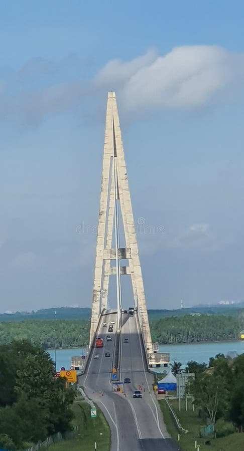 Unique Triangle Bridge in My Town Stock Image - Image of line, bridge ...