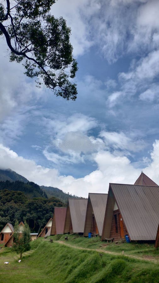 Unique Triangle Houses in the Middle of the Forest Tawangmangu ...